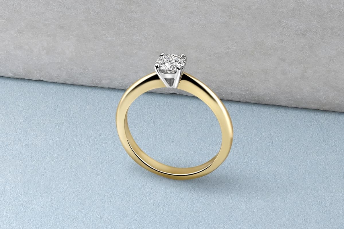 Yellow Gold Solitaire Engagement Rings