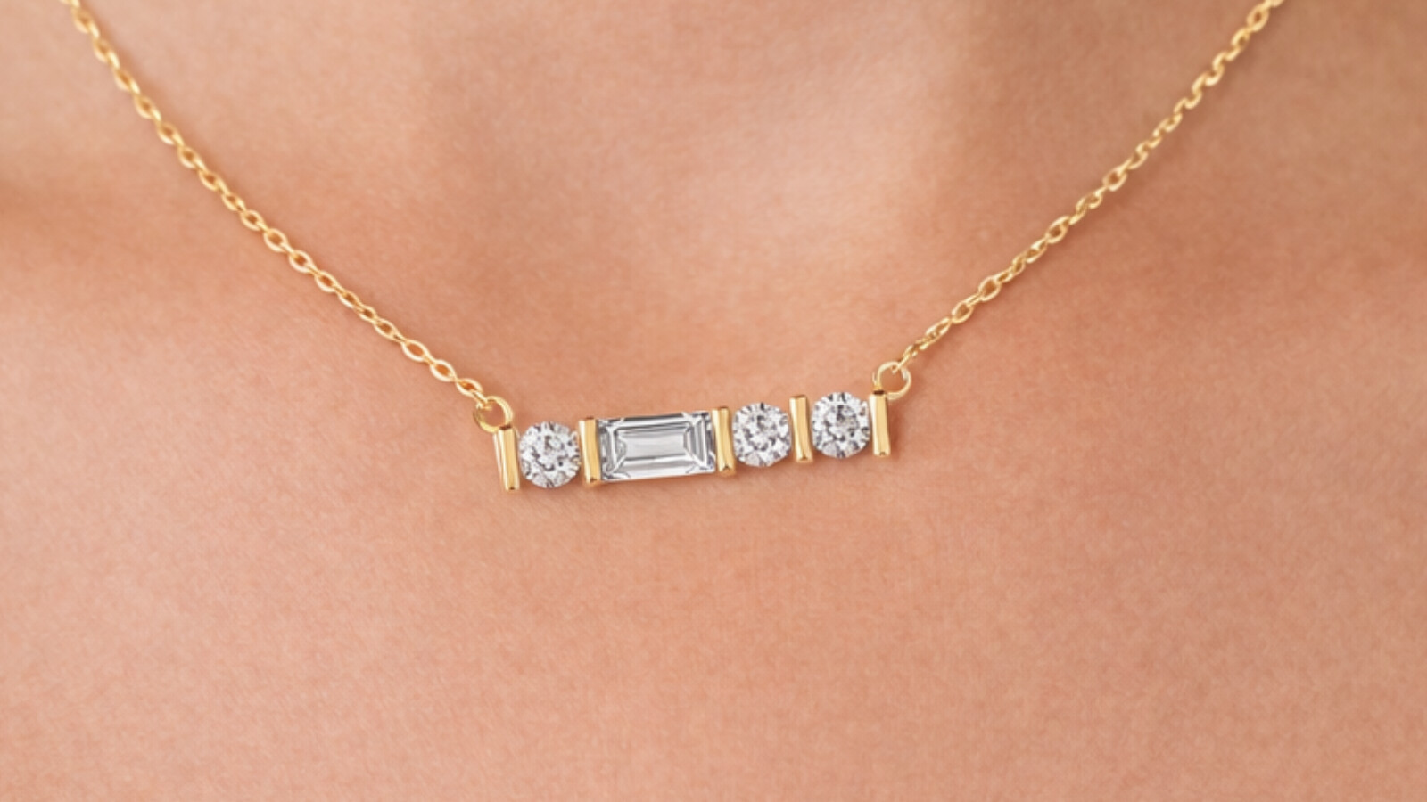 Morse Code Initial Diamond Pendants | Personalised Gold Diamond Necklaces