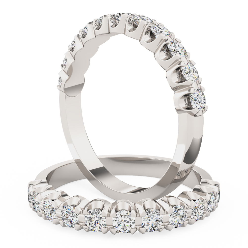 Eleven stone lab grown diamond eternity ring in platinum - PDL344PL